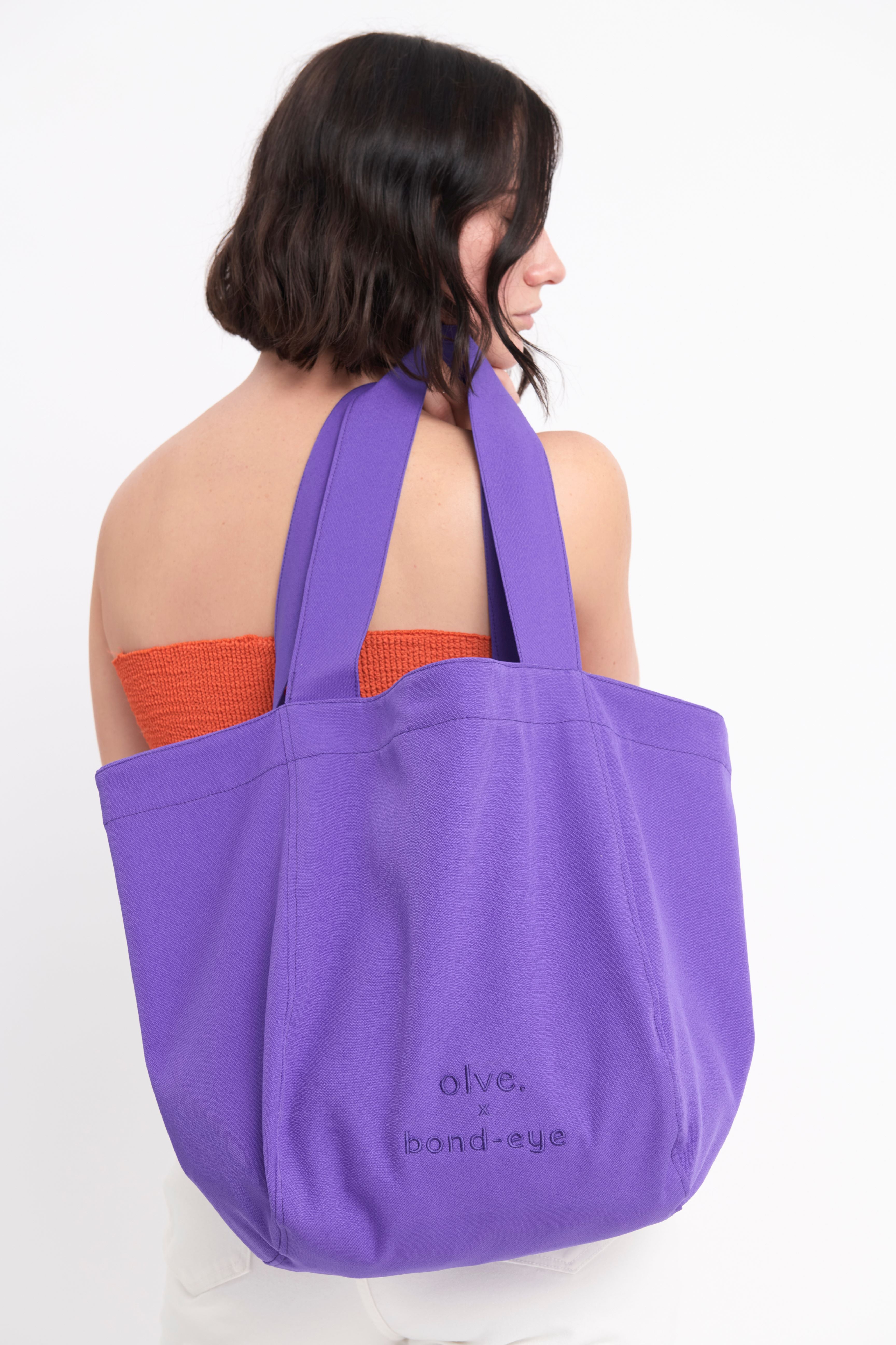 bond-eye Beach Tote Acid Purple – Olve Textile